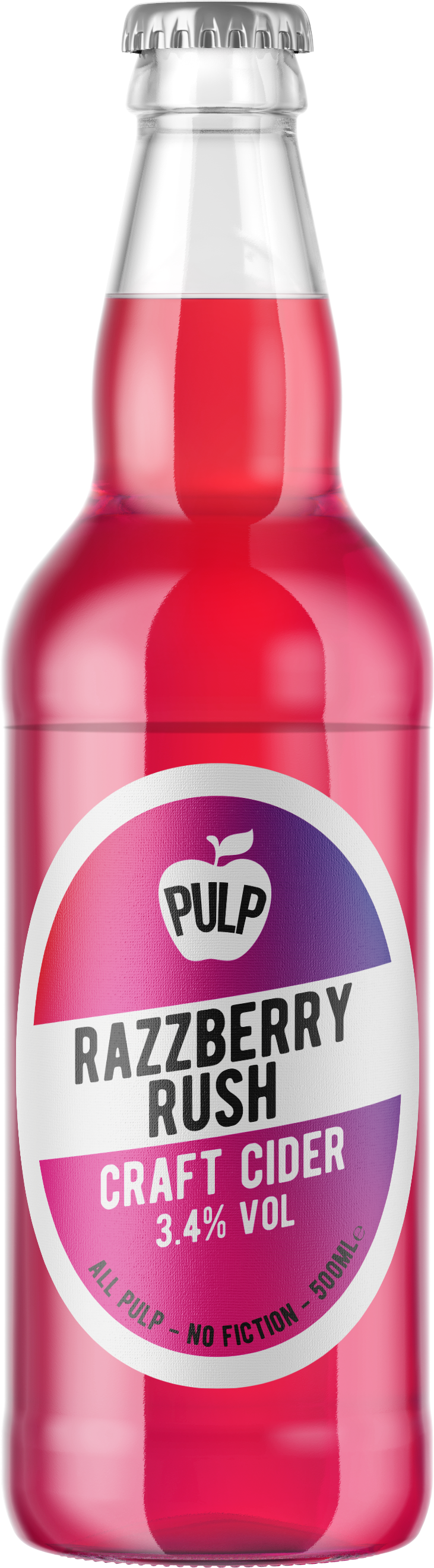PULP Razzberry Rush 3.4% 12 x 500ml Bottles – PULP Cider