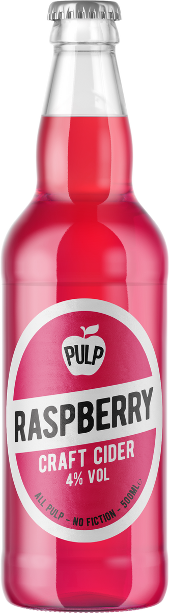 PULP Raspberry 4% 12 x 500ml Bottles – PULP Cider