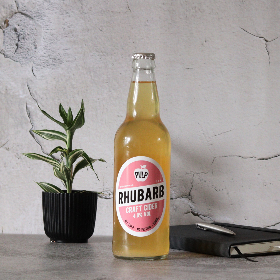 PULP Rhubarb 4% 12 x 500ml Bottles – PULP Cider