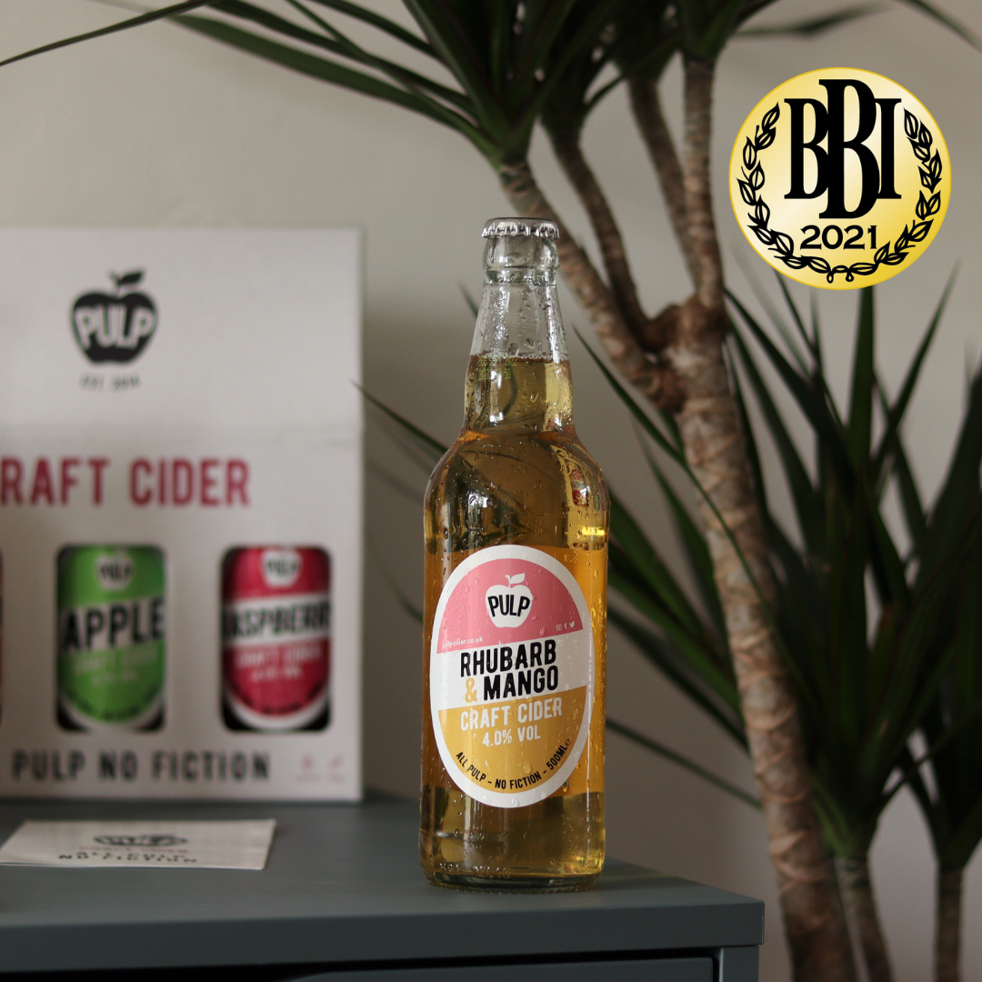 PULP Rhubarb & Mango 4% 12 x 500ml Bottles – PULP Cider