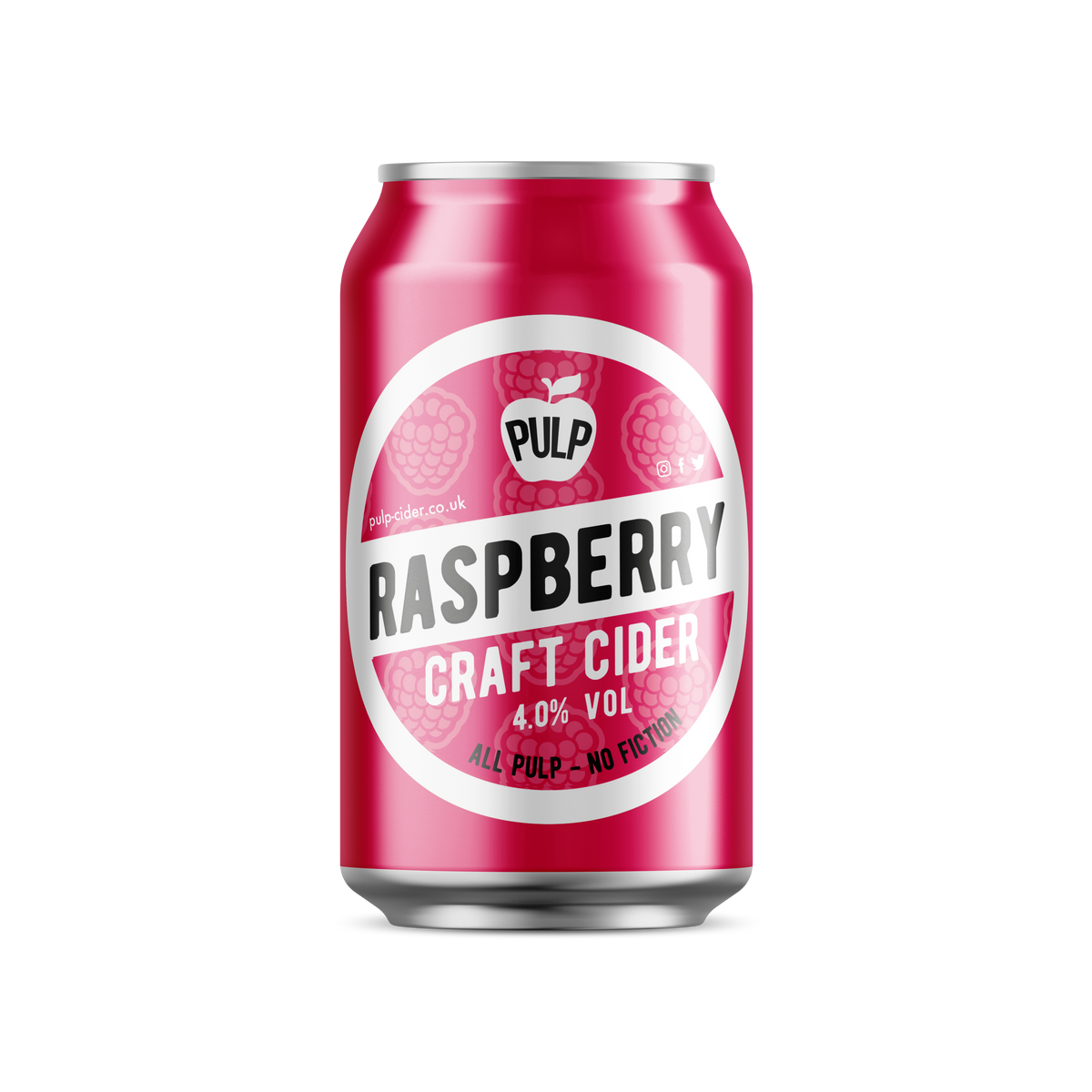 PULP Raspberry 4% 24 x 330ml Cans – PULP Cider